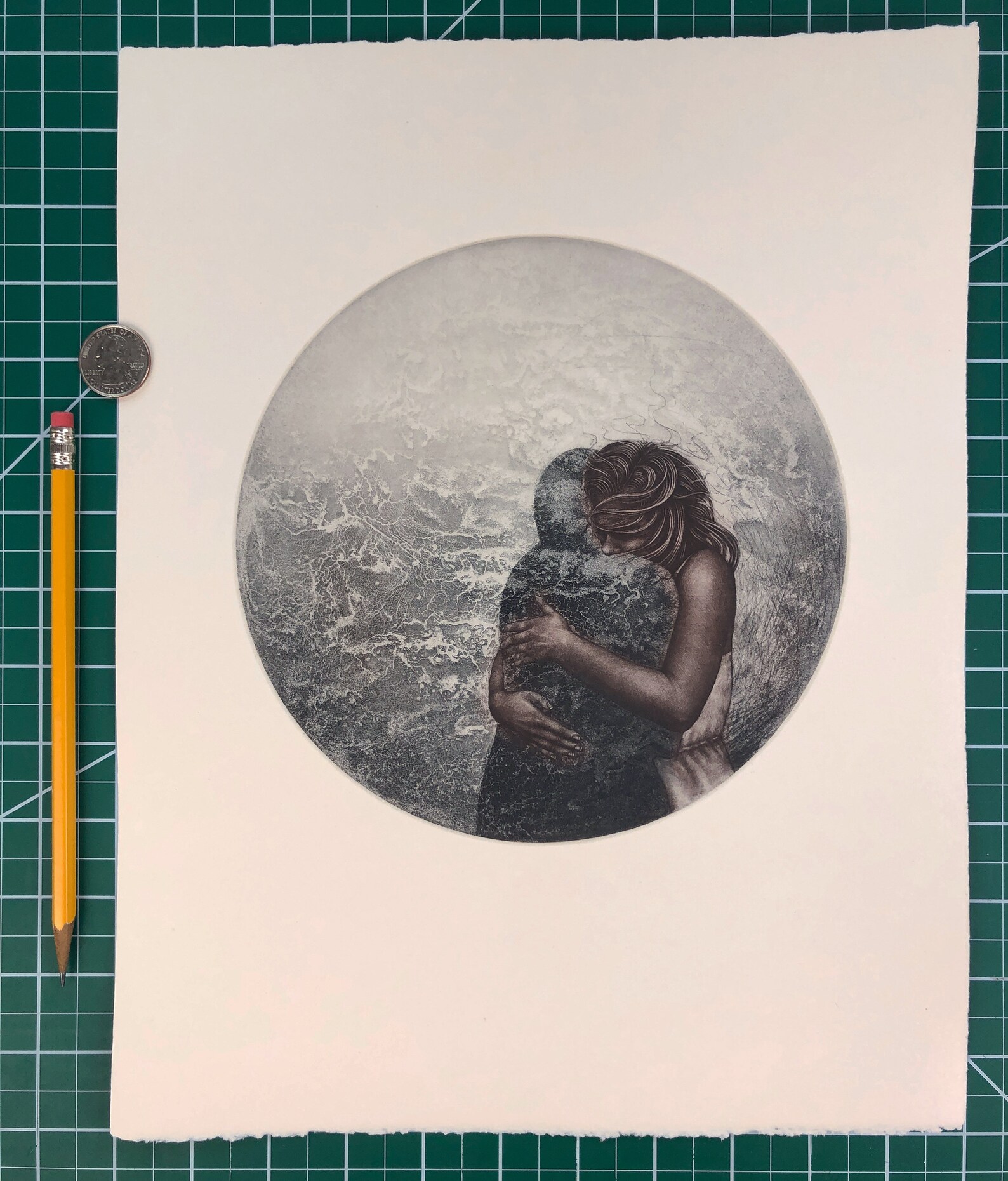 Kindred Original Intaglio Mezzotint Print by Carrie Lingscheit - Etsy