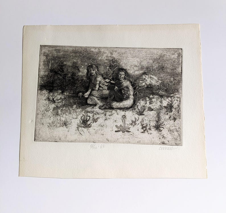 Thomas Cornell Etching Adam and Eve Signed Numbered - Etsy