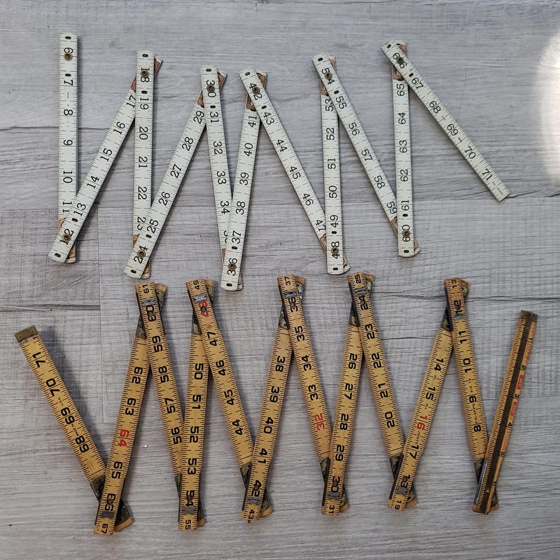 Vintage Metal Ruler - Etsy