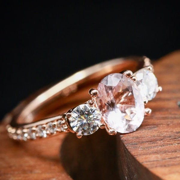 Morganite Ring - Etsy