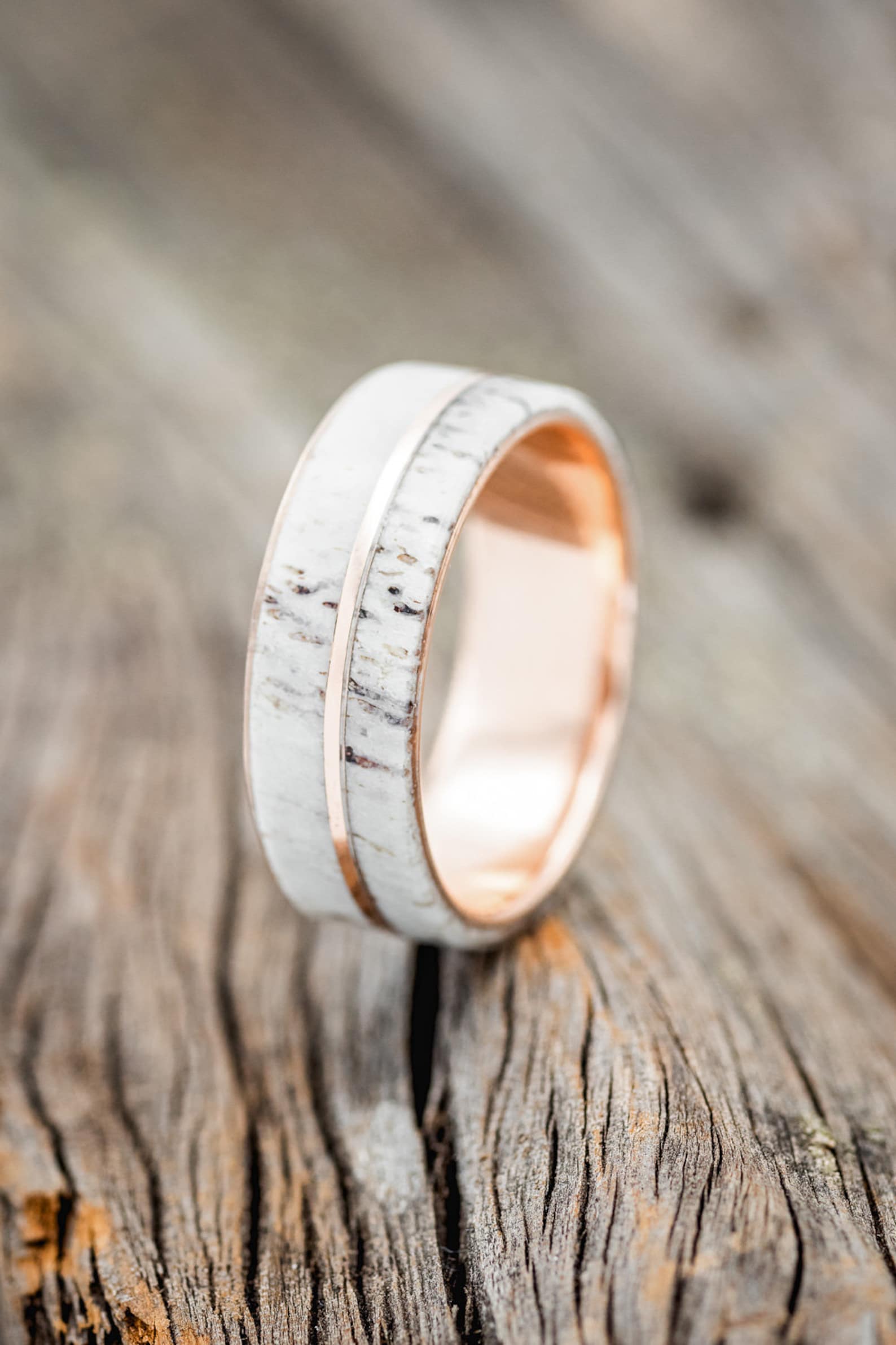 The golden Elk Antler & a 14K Gold Inlay Wedding - Etsy