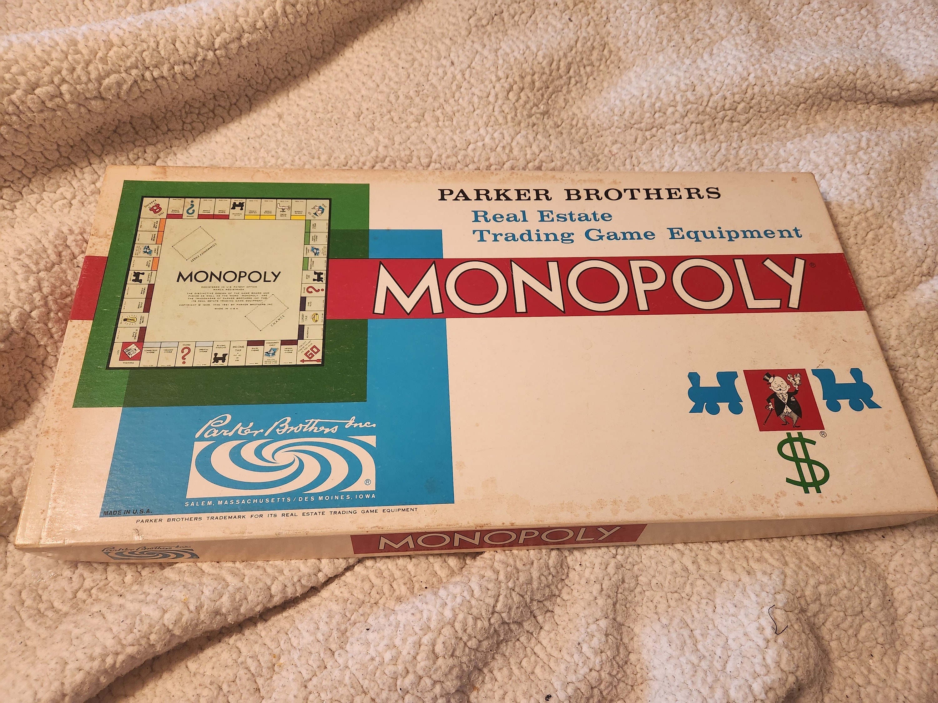 1961 Vintage Monopoly Game - Etsy