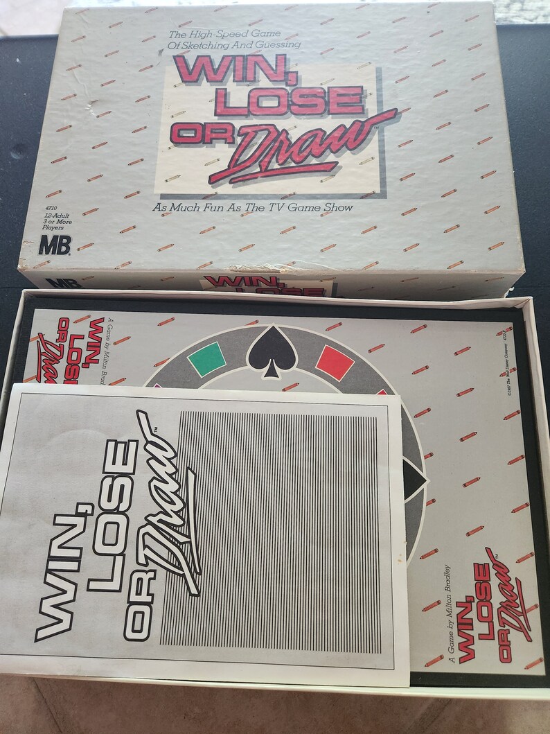 Win Lose or Draw Board Game 1987 - Etsy