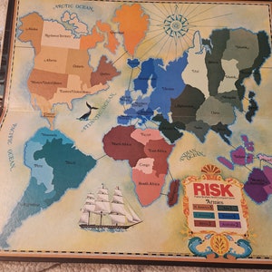1980 Vintage Risk Board Game - Etsy