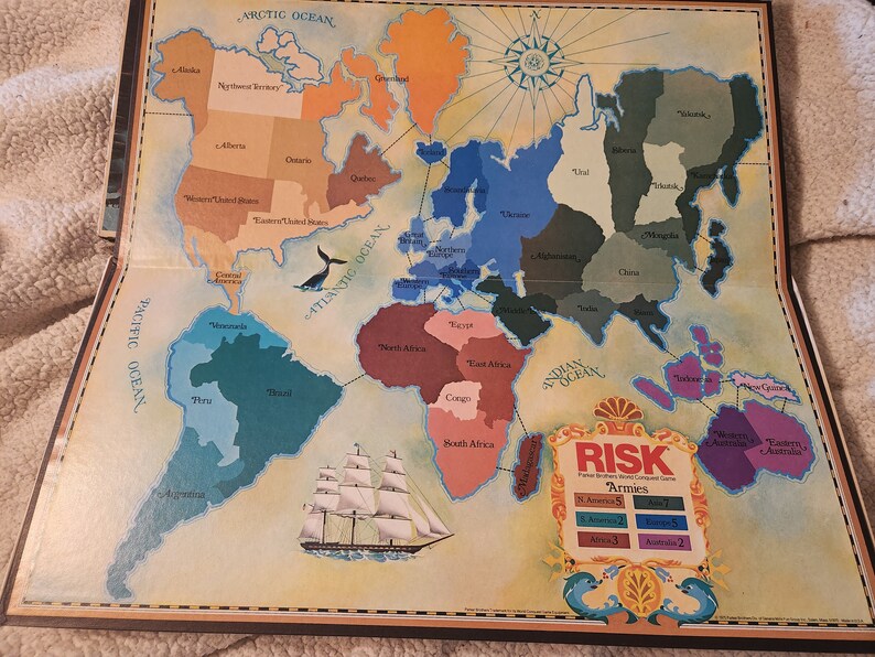 1980 Vintage Risk Board Game - Etsy