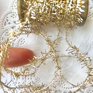 Tinsel Twine String, Metallic GOLD, SILVER, WHITE, Red - Etsy