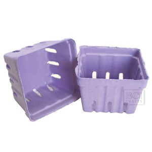 PASTEL Berry Baskets, Natural Kraft, Soft Pink, Hot Pink, White, Made ...