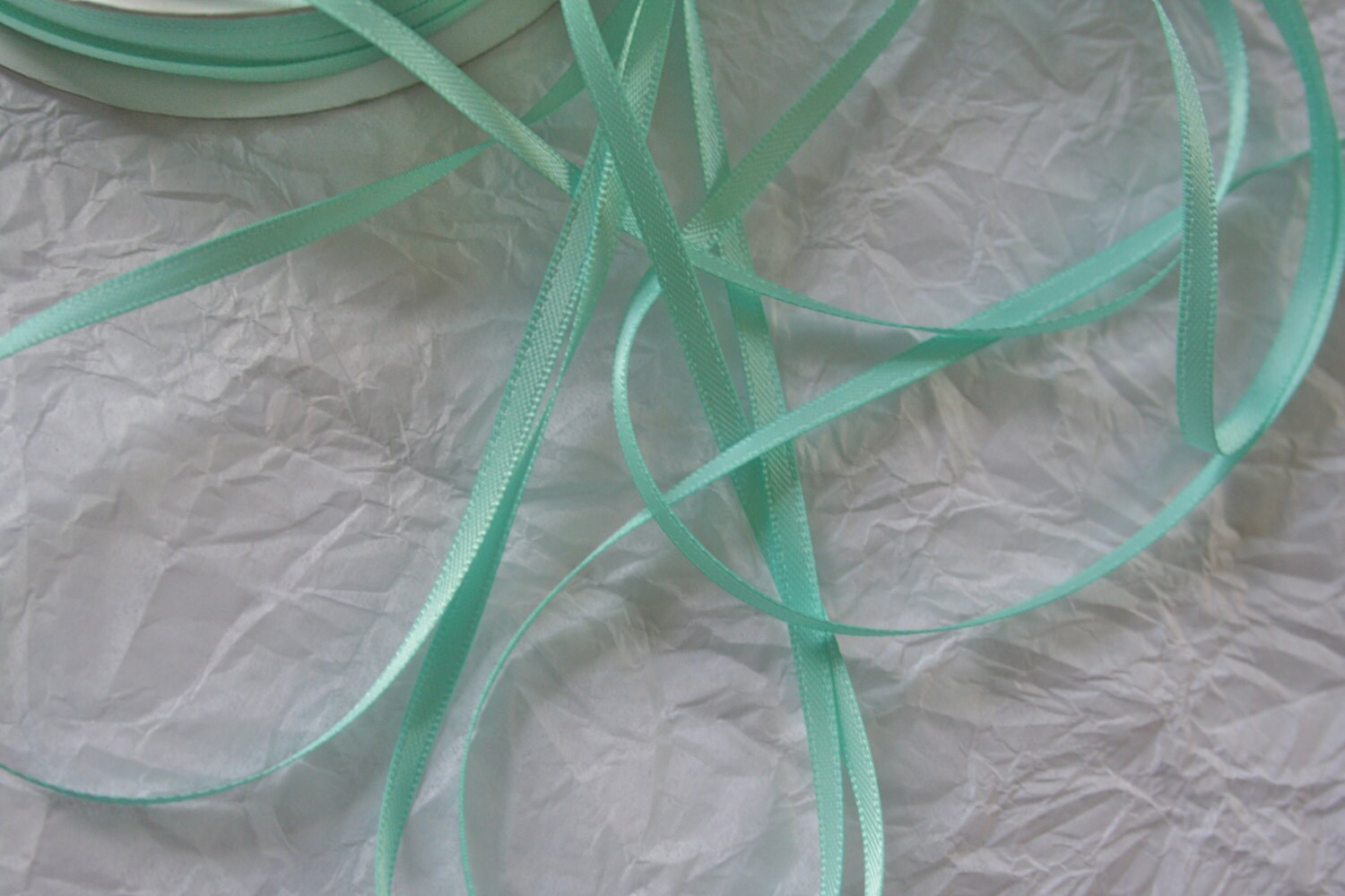 100 Yard Roll of Robin's Egg Double Satin Ribbon - Etsy