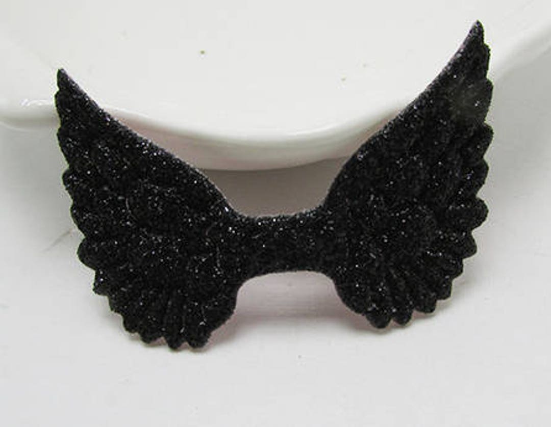 3 Glitter Wings, Sparkly Angel Wings, Appliques, Patches - Etsy