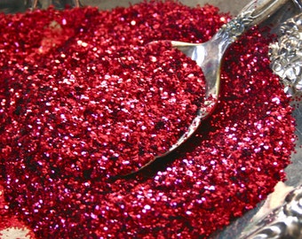 Ruby Red Glitter | Etsy