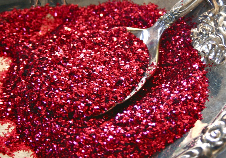 Glitter Cosmetic RUBY SLIPPERS Red Glitter Nail Glitter - Etsy