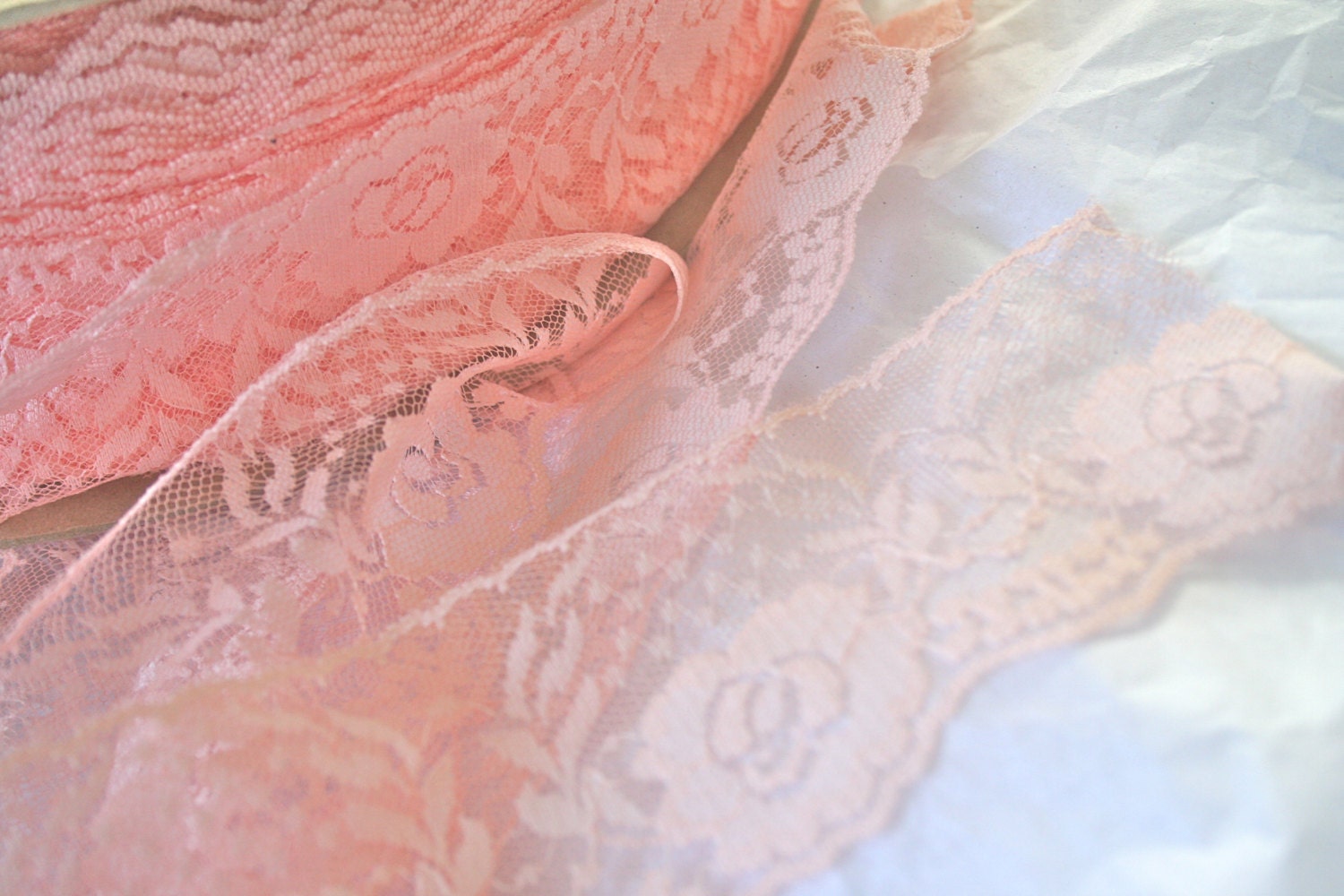 2 Yards of 2 3/4" Wide Soft Peach Lace Trim - Etsy