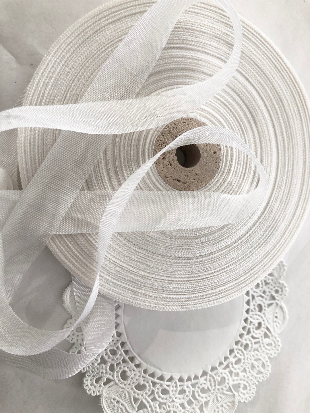 3 Yards Dyeable Seam Binding Ribbon, 1/2" SOFT WHITE - Etsy