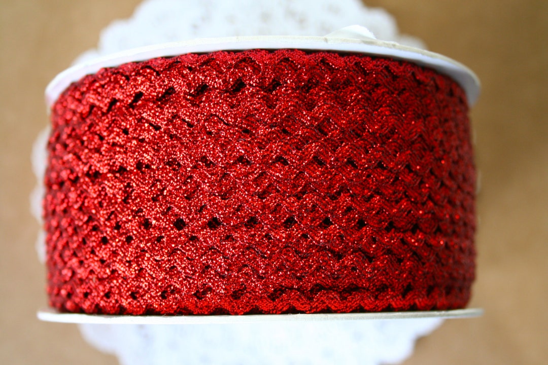 Metallic Red Ric Rac 1/4" - Etsy