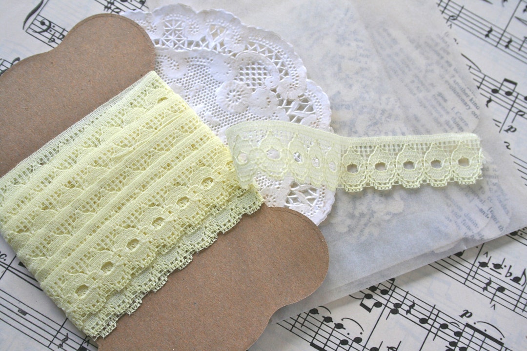 10Y Lemon Yellow Lace Trim - Etsy