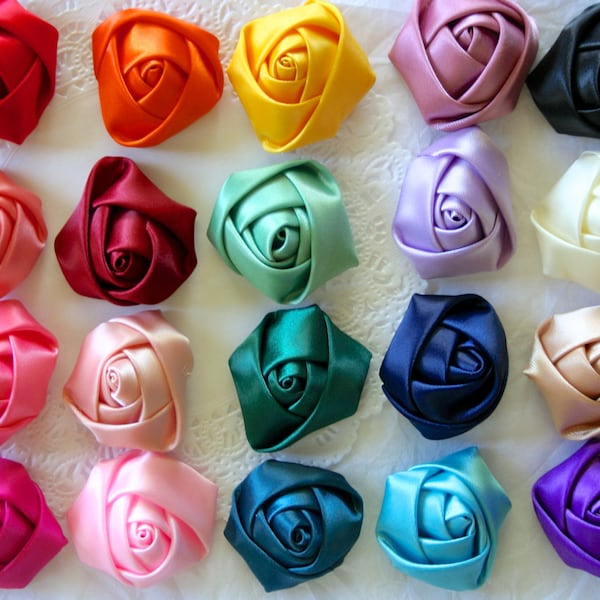 Satin Rosettes - Etsy
