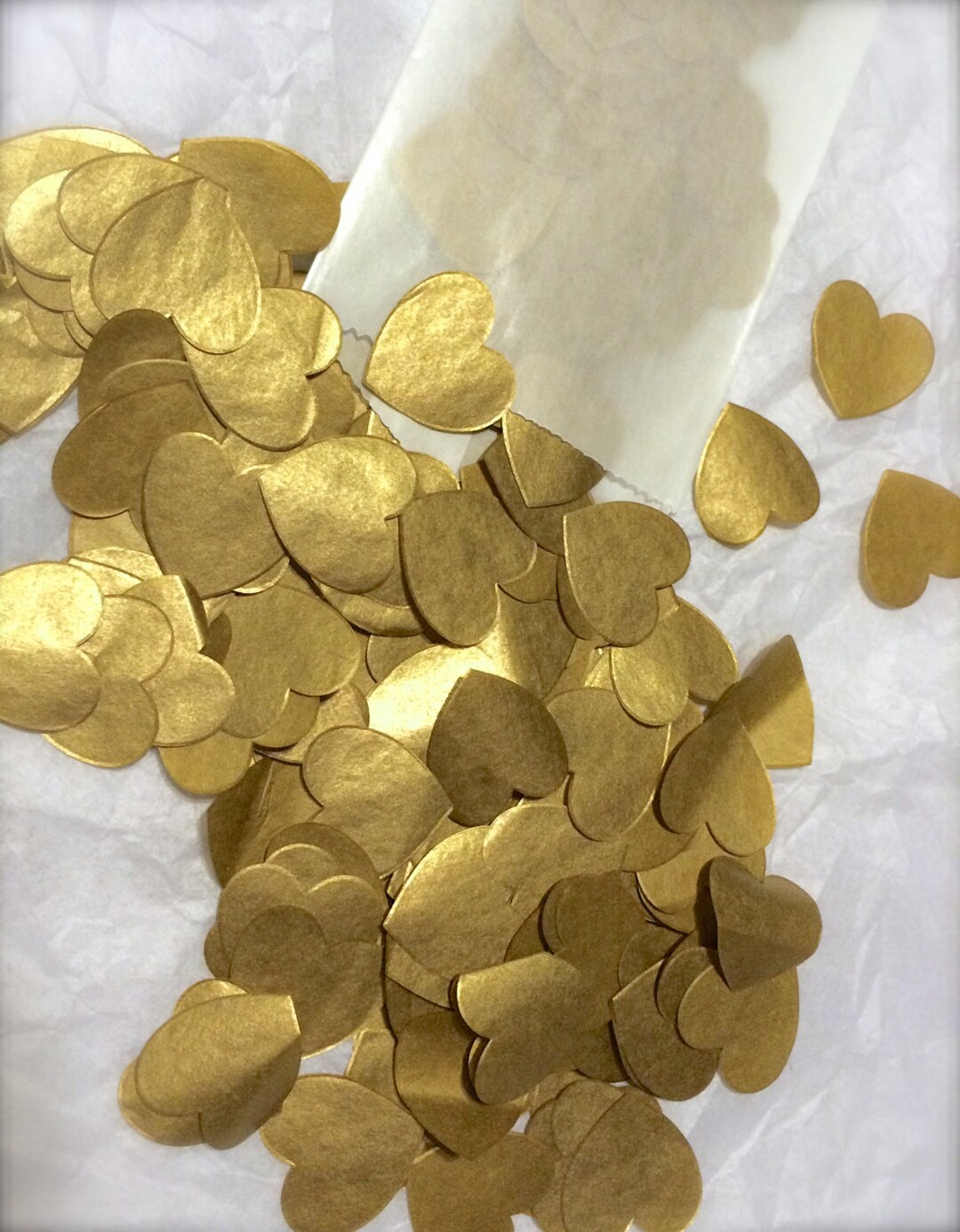 Metallic GOLD Wedding Confetti, Decorations, Tissue Confetti, BULK ...