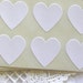 Large WHITE Heart Stickers, Sticker Seals, 6 COLORS - Etsy
