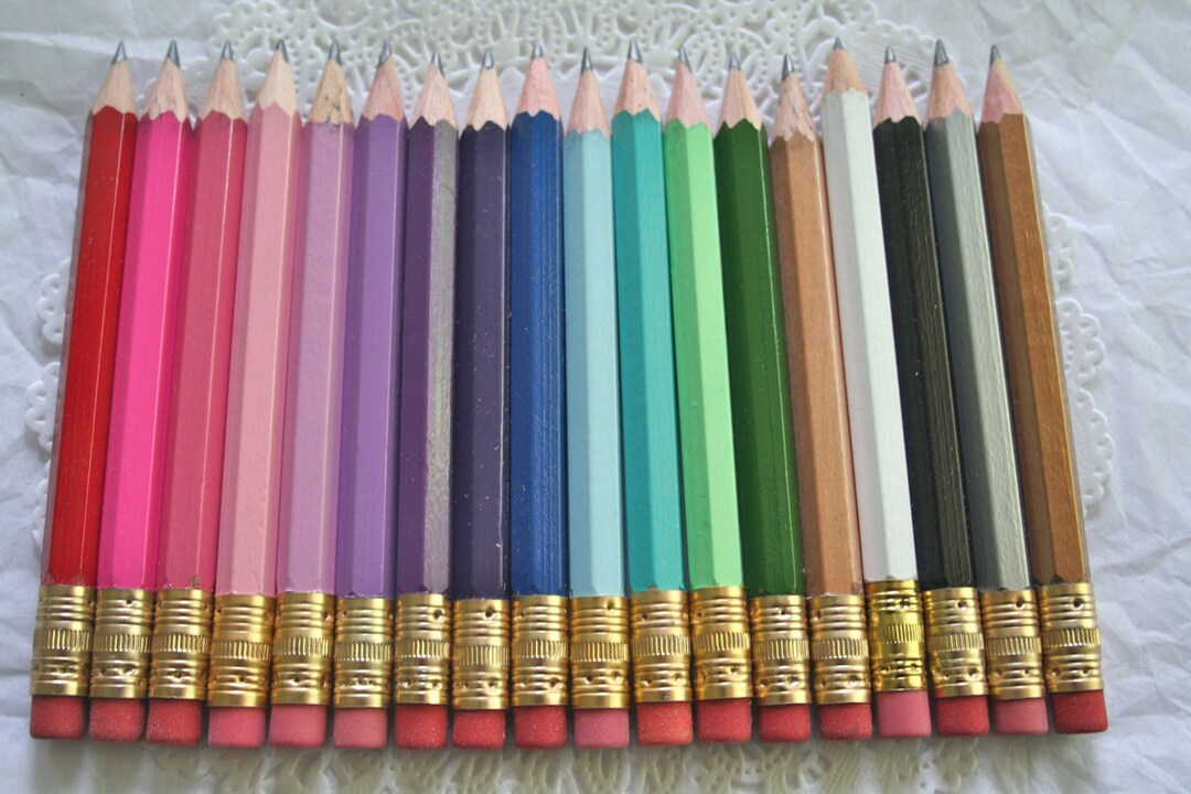 Mini Pencils Sampler Pack, 18 Colors - Etsy