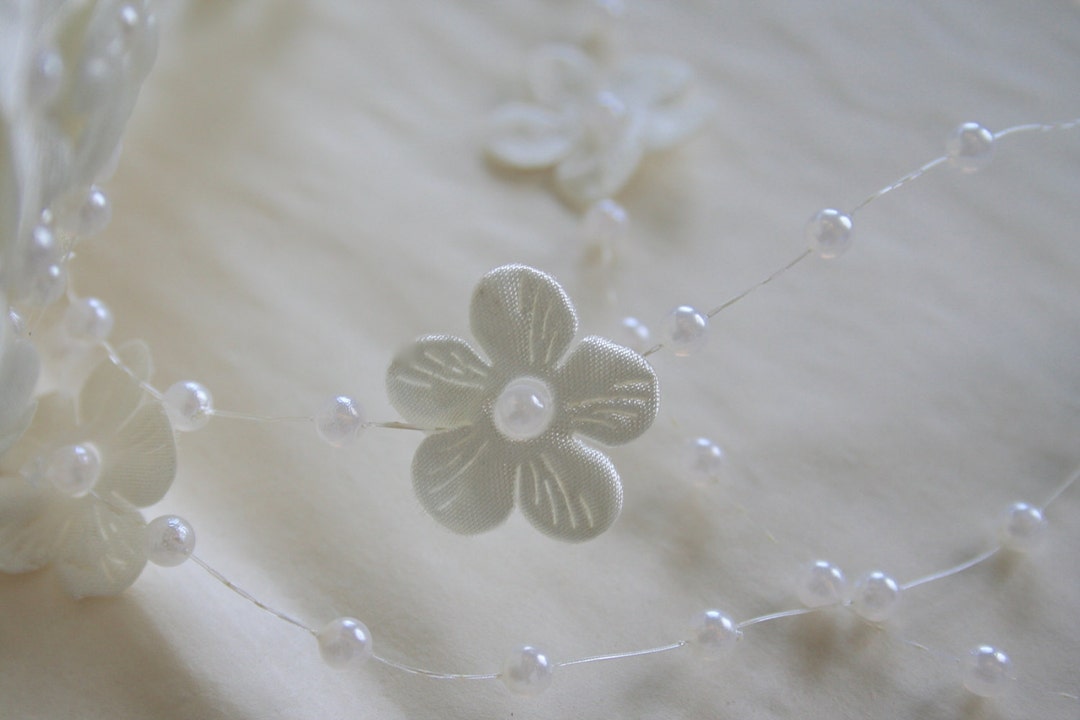 Pearls & Blooms String, Wedding Trim, Ribbon String - Etsy