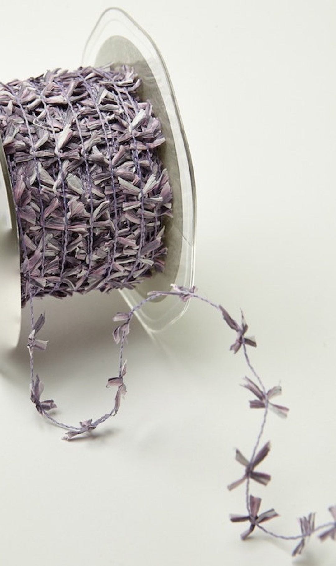 Raffia Paper Bows, Wired String Ribbon, LAVENDER - Etsy