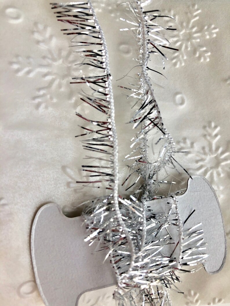 Tinsel Twine String Long Lash Silver Tinsel - Etsy