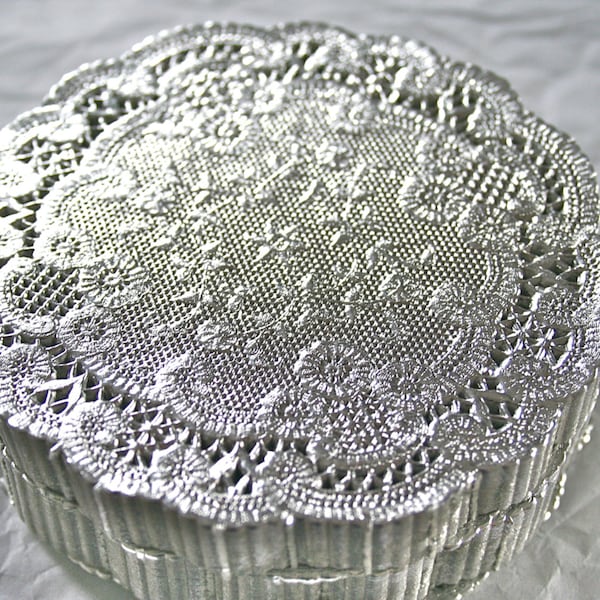 Silver Metallic Lace - Etsy