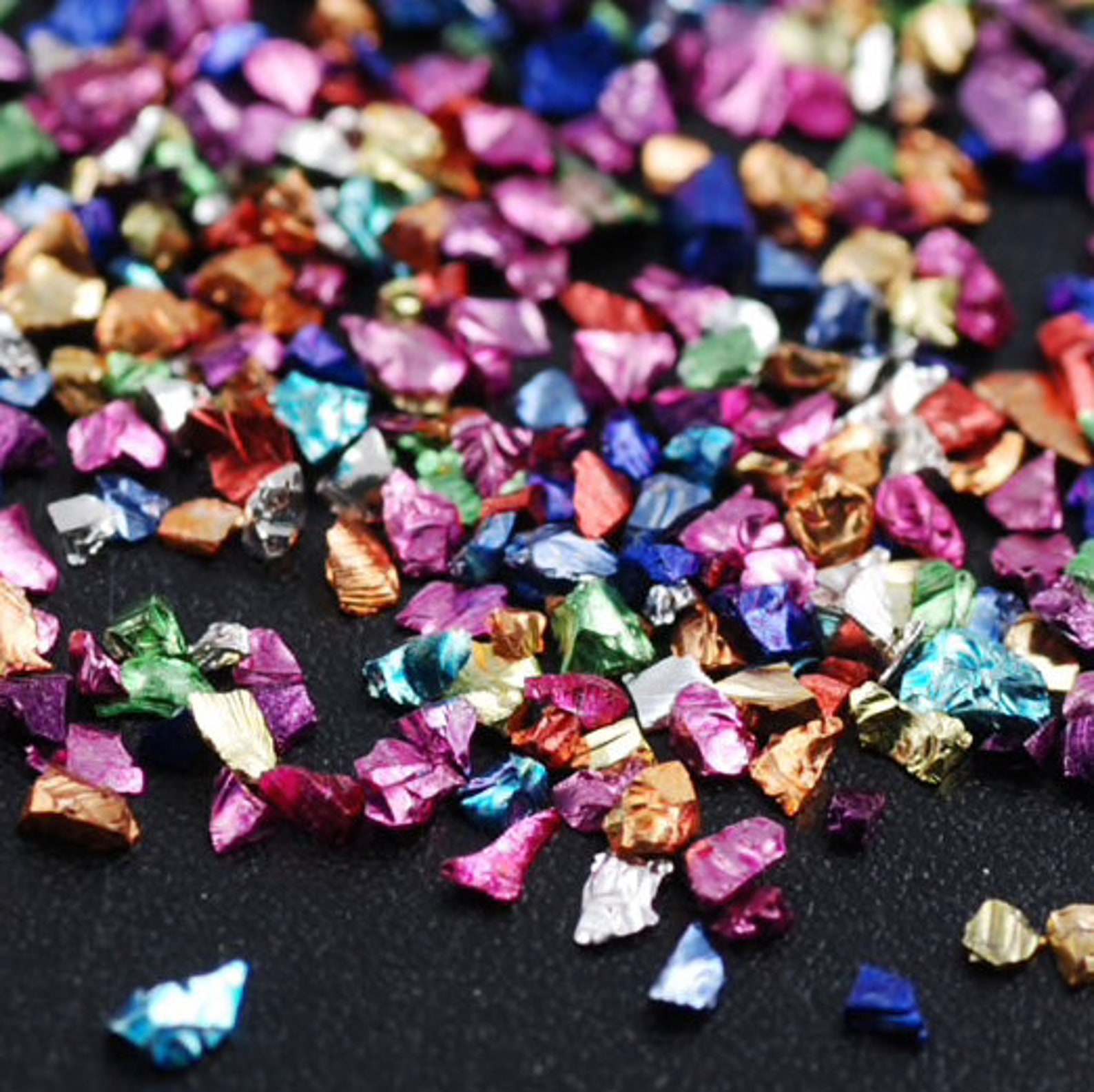 Glitter Glass Glitter Rainbow Glitter Metallic Crushed | Etsy