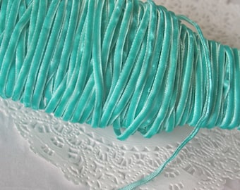 Robin Egg Blue Velvet 1/8 BY THE YARD, Narrow Velvet Ribbon - Etsy