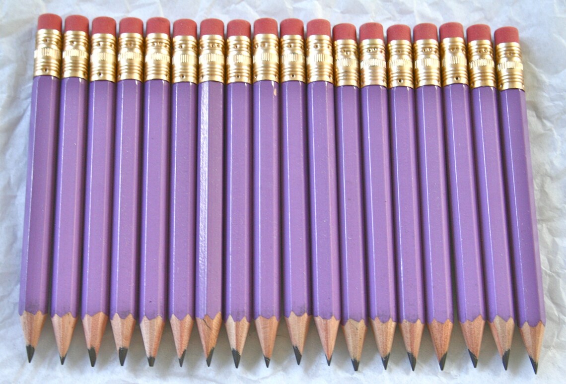 Mini Pencils, 18 Color Choices, Can Be Engraved - Etsy