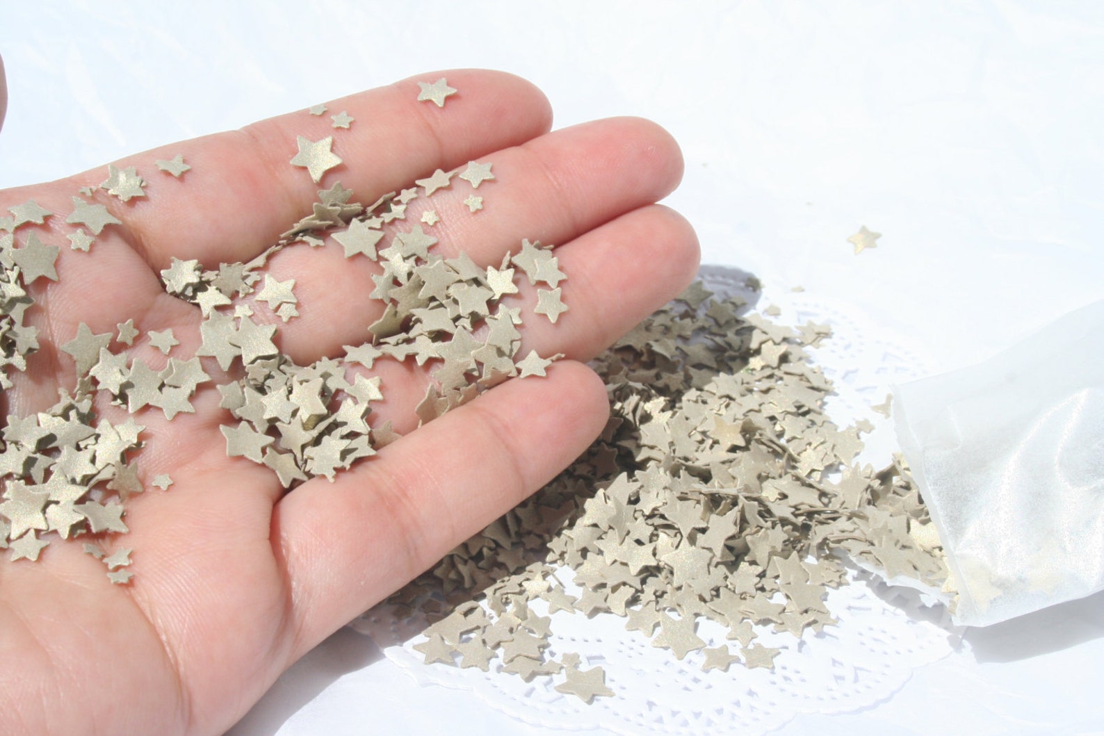 Metallic GOLD Stars, TEENY Tiny Stars Confetti, Decorations - Etsy
