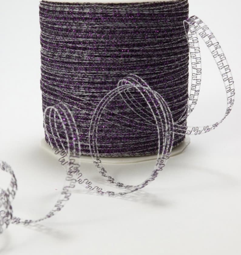 Glitter, 1/4" Woven Sparkling Metallic String Ribbon, ROSE PINK - Etsy
