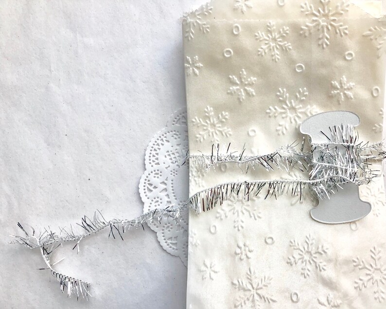 Tinsel Twine String Long Lash Silver Tinsel - Etsy