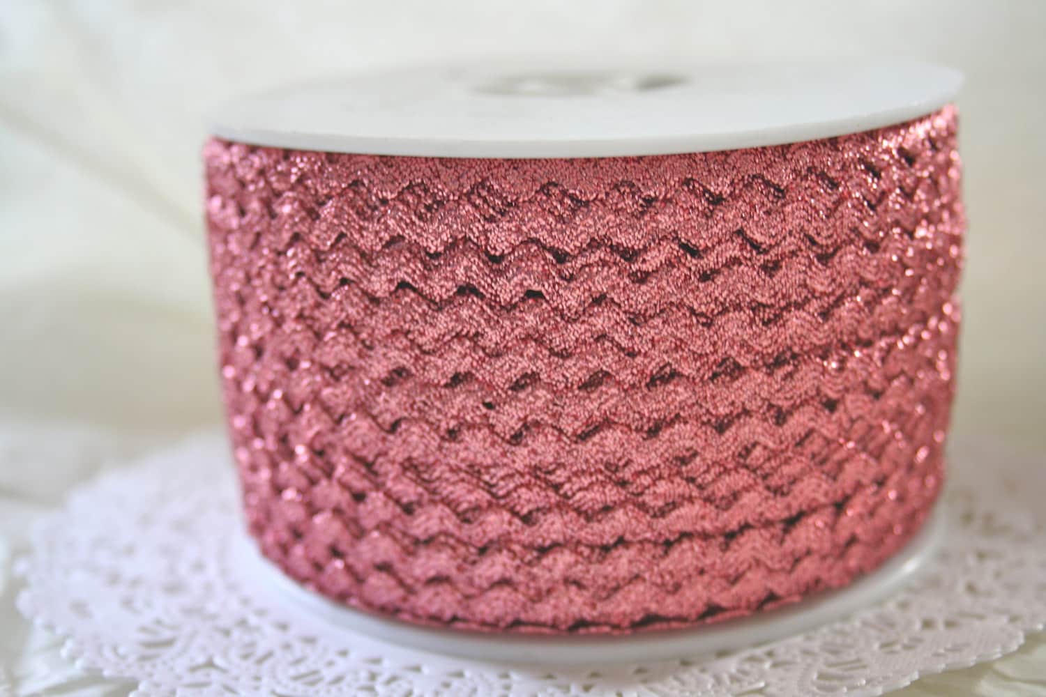 Metallic Vintage Rose Ric Rac 1/4 | Etsy