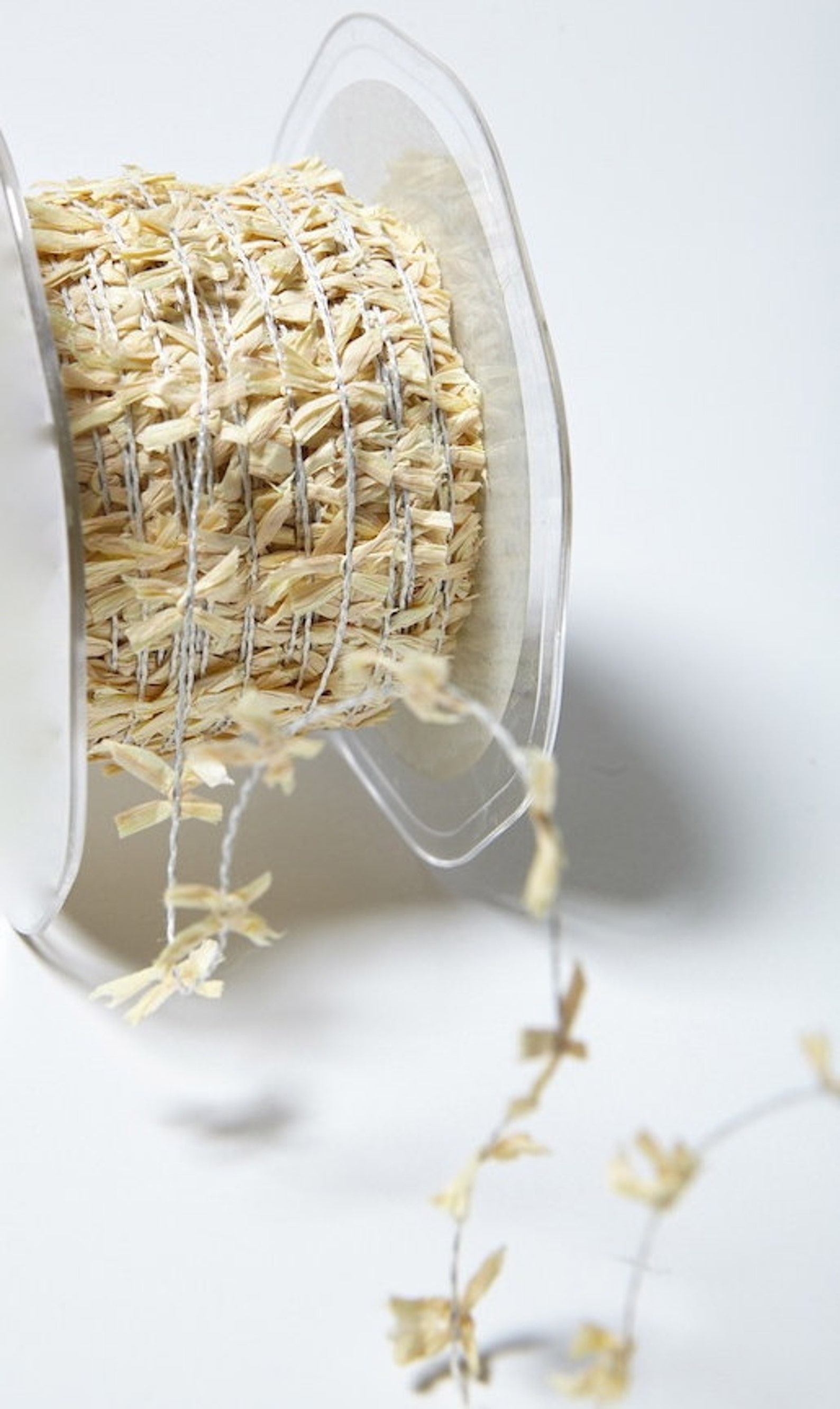 Raffia Paper Bows, Wired String Ribbon, LAVENDER - Etsy