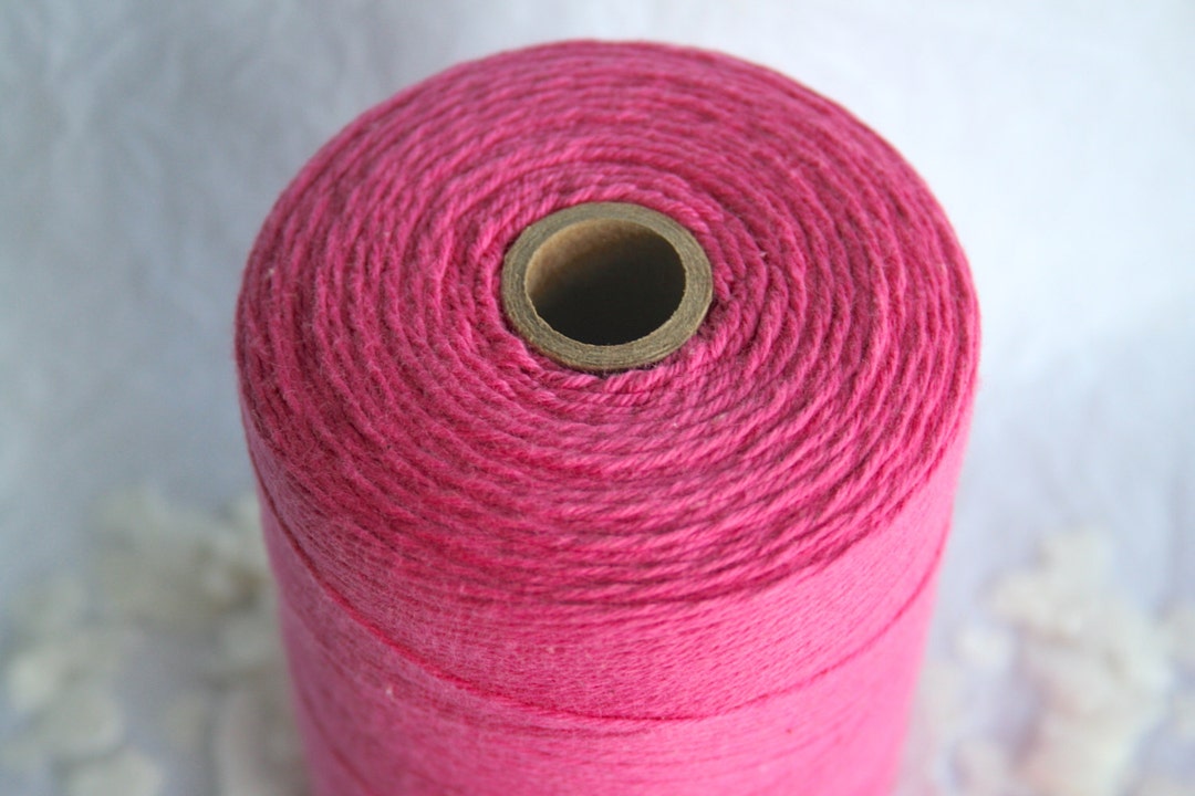 25Y SOLID HOT PINK Cotton Twine - Etsy