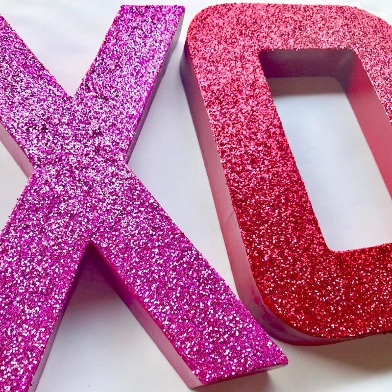 Glitter Letters - Etsy