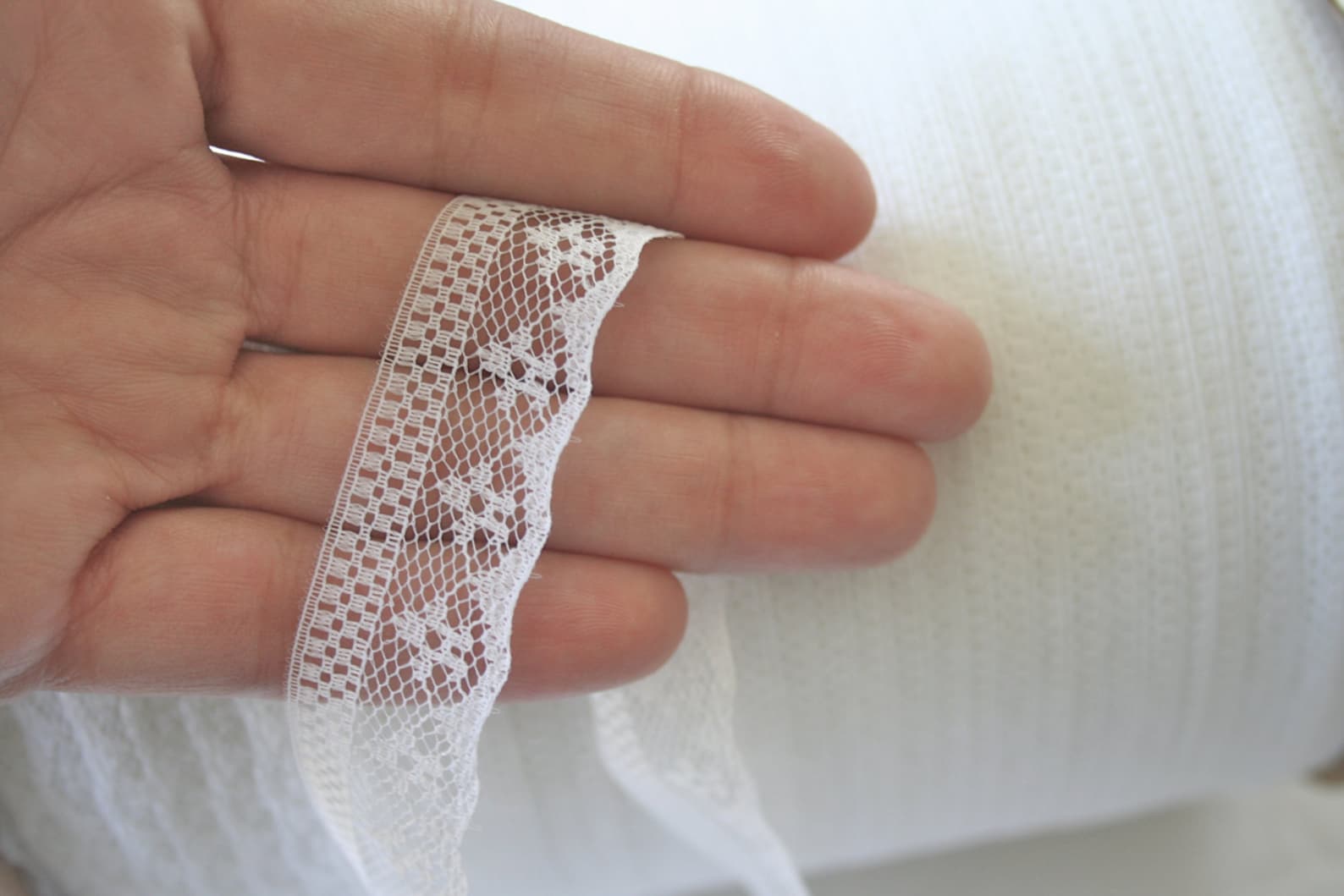 White Lace Net Lace Trim - Etsy