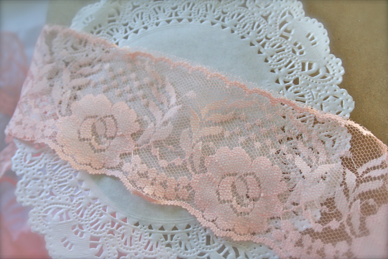 2 Yards of 2 3/4" Wide Soft Peach Lace Trim - Etsy
