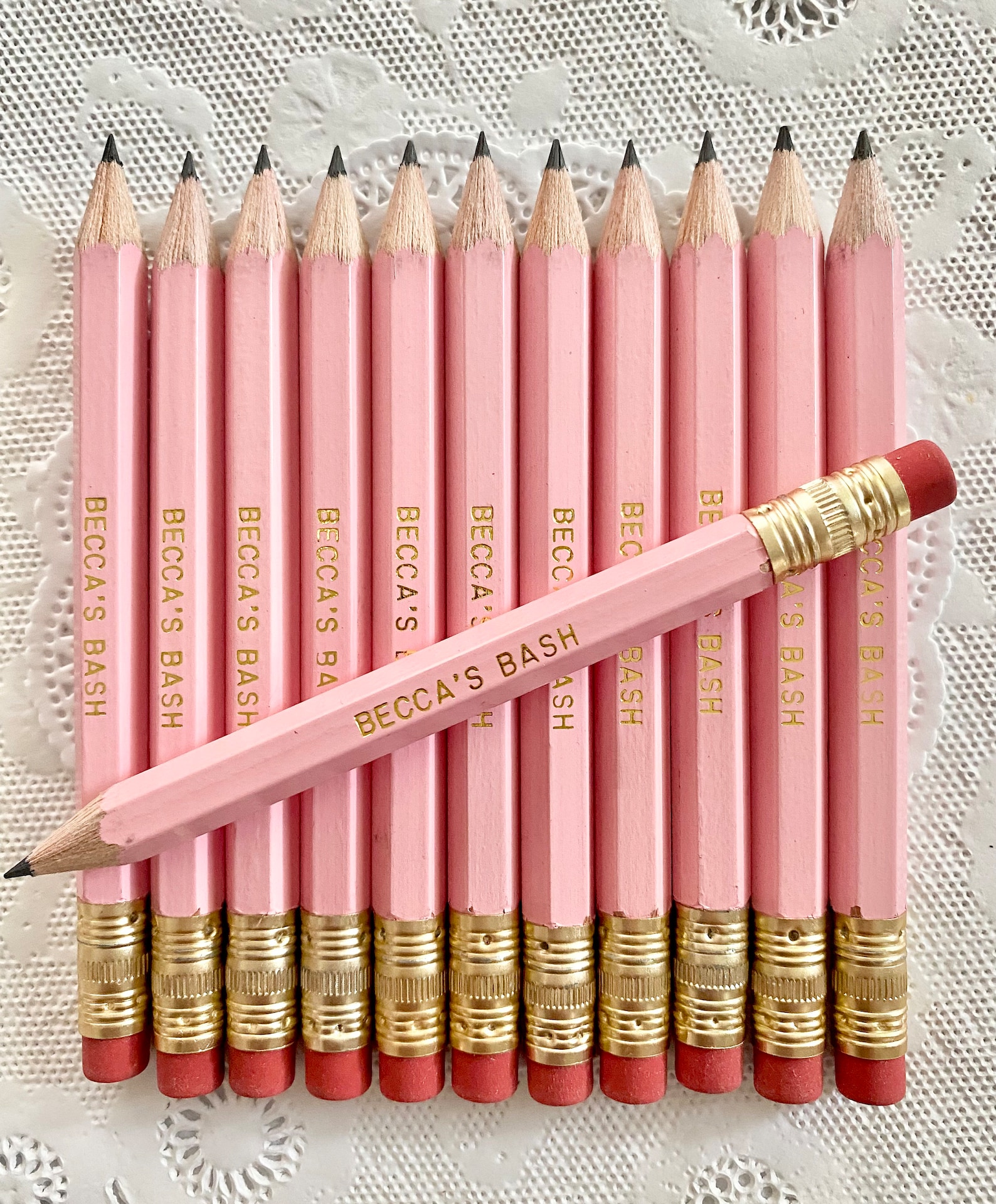 Mini Personalized Pencils PERSONALIZED Favors - Etsy