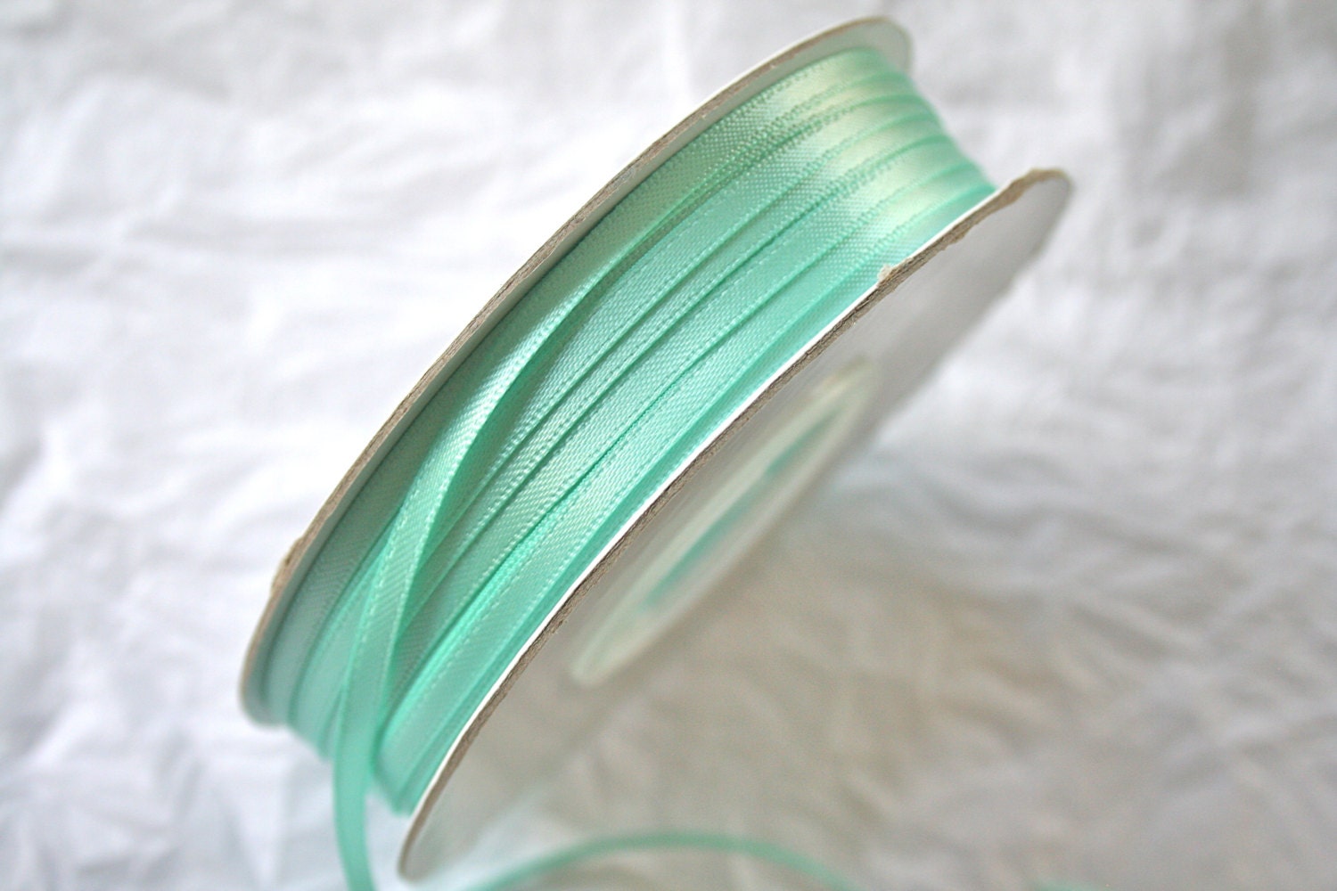 100 Yard Roll of Robin's Egg Double Satin Ribbon - Etsy