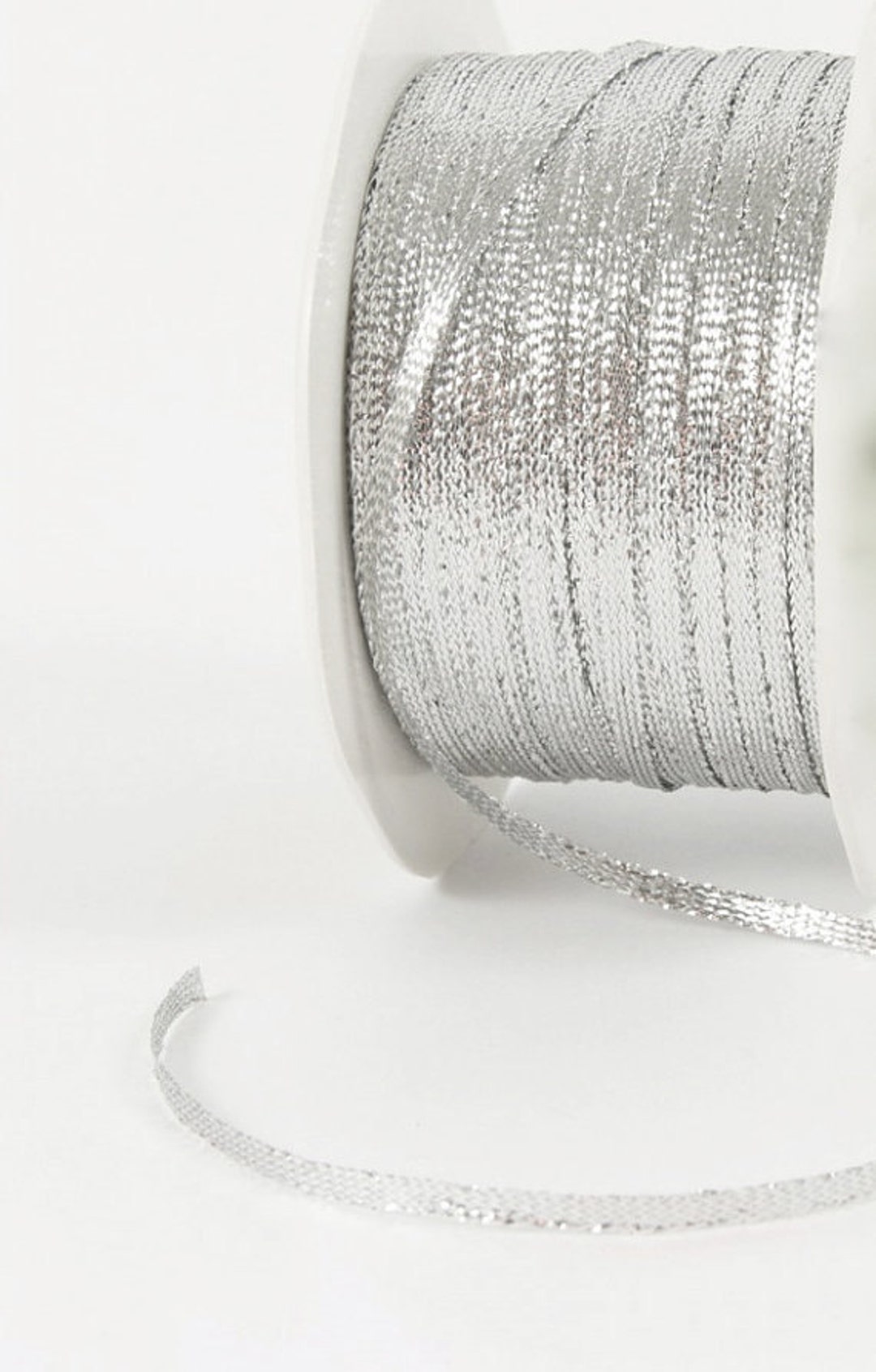 Metallic SILVER Ribbon - Etsy