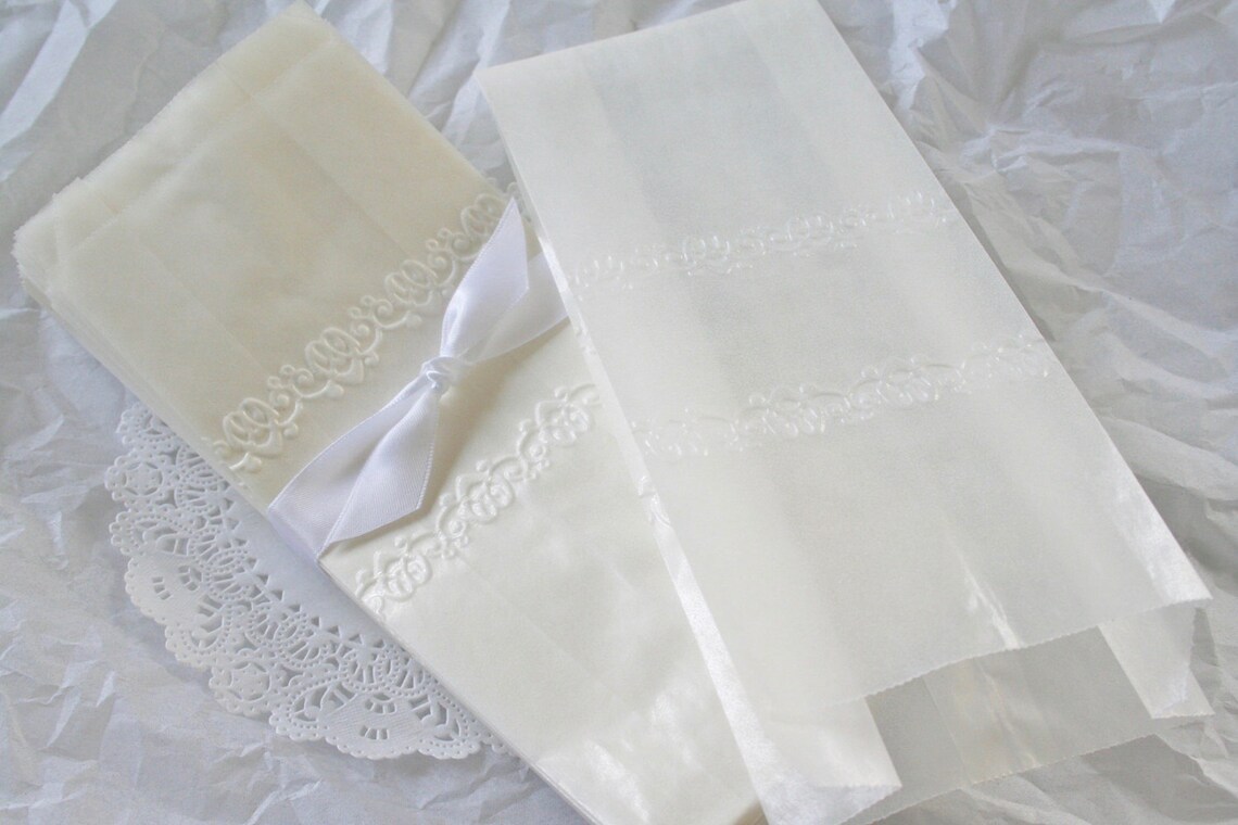 25 Gusseted Gourmet Food Bags, Glassine Bags - Etsy