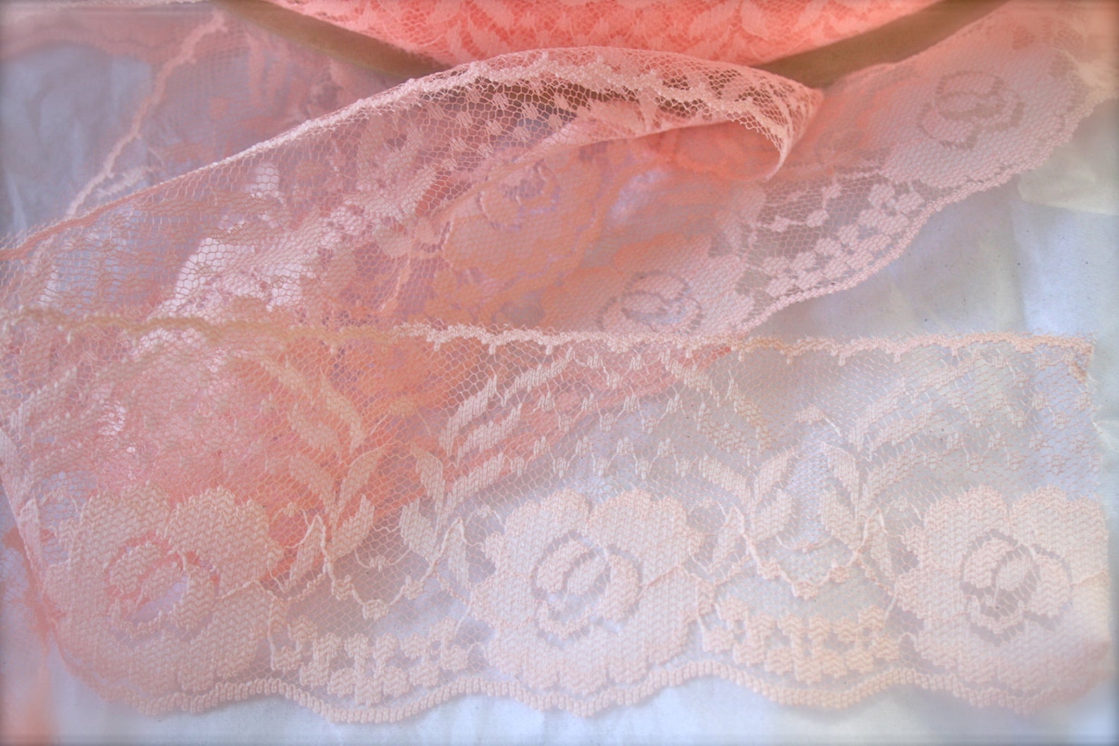 2 Yards of 2 3/4" Wide Soft Peach Lace Trim - Etsy