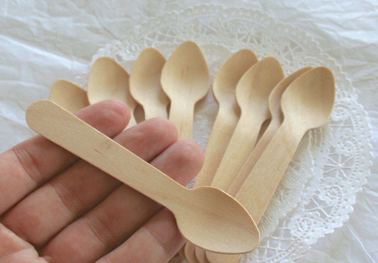 25 Tiny Taster Spoons Ice Cream Spoons | Etsy