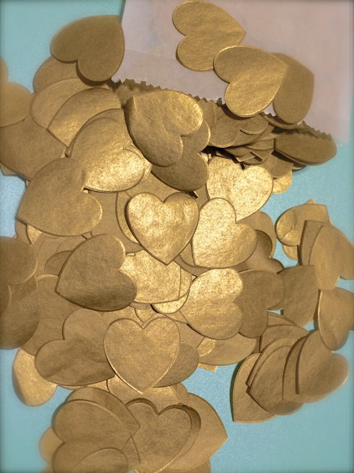 Metallic GOLD Wedding Confetti, Decorations, Tissue Confetti, BULK ...