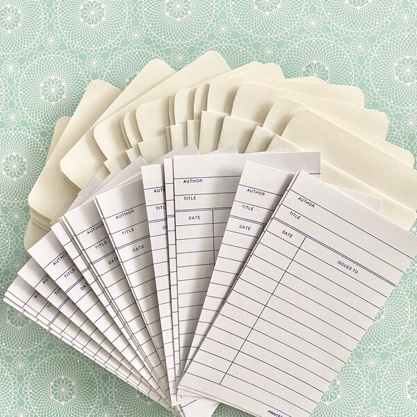 Library Pockets - Etsy