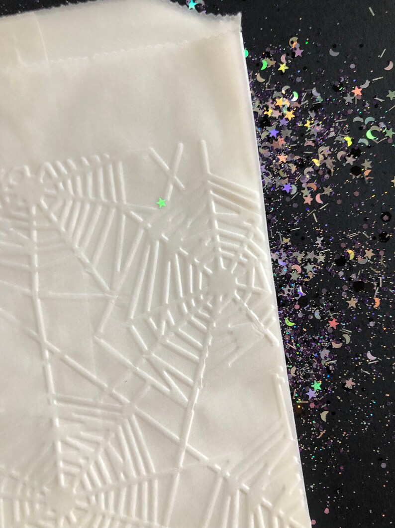 25 Halloween Spider Web Party Favor Bags | Etsy