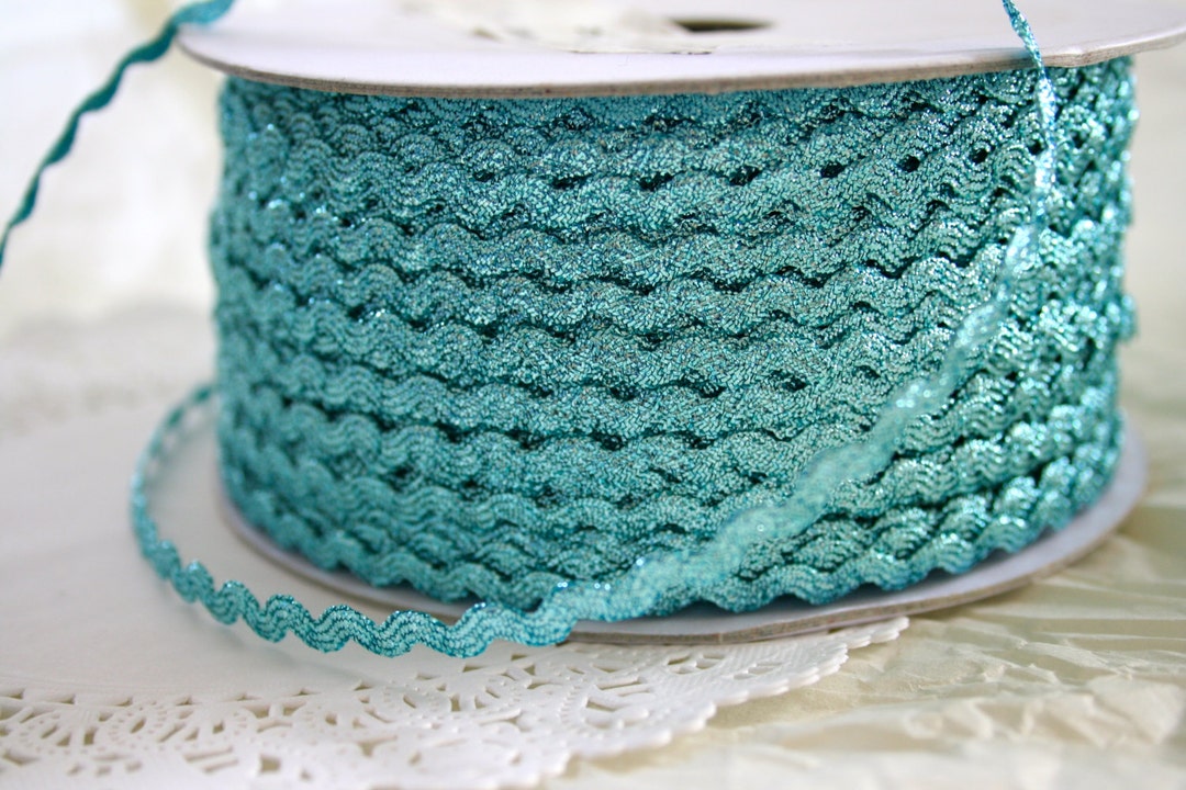 Metallic Light Teal Ric Rac 1/4" - Etsy