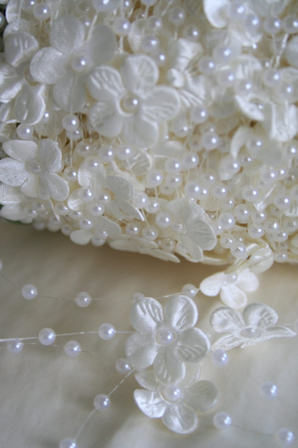 Pearls & Blooms String Wedding Trim Ribbon String | Etsy